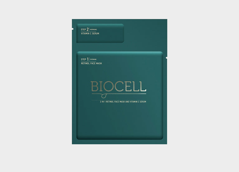 Biocell Retinol face masks 2 in 1 | VALENTIS
